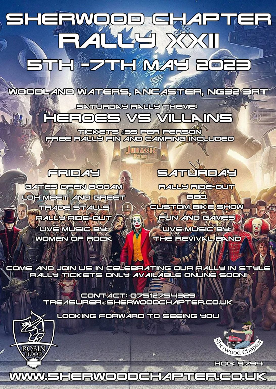 Rally Flyer – Sherwood Chapter Rally 2023